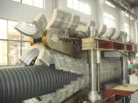 China PVC Double Wall Corrugated Pipe Making Machine Single Screw Extruder 110-800mm ID for sale