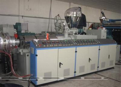Cina Tubo doppio del PVC che fa estrusione di plastica allineare l'espulsore del tubo del gemello del PE del PVC pp in vendita