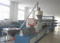 China PVC Artificial Imitation Sheet Making Machine Plastic Sheet Extrusion Line 1220mm Width for sale