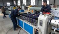 China Fully Automatic PP PE Spiral Wrapping Bands Extrusion Line 8-200mm Inner Diameter for sale