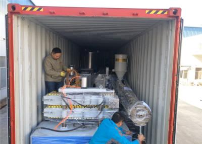 China High Efficient Plastic Extrusion Line White PE HDPE Carbon Sprial Reinforcing Pipe Production for sale