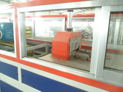 China WPC Hollow / Solid Profile Production Line , WPC PP / PE Handrail Profile Machine for sale