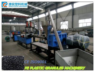 China Single Screw PE / PP Plastic Granules Machine / Recycle Plastic Granules Making Machine for sale
