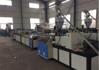 China Automatic WPC Door Board Extrusion Line Twin Screw 1220mm Width 500kg/h Capacity for sale