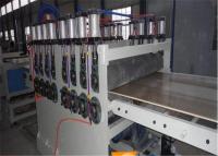 China Automatic WPC Door Board Extrusion Line Twin Screw 1220mm Width 500kg/h Capacity for sale