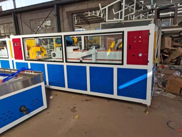 PVC Profile Extruder Machine , PVC WPC Plastic Profile Extrusion Machine With Twin Screw Extruder , Door Profile Machine