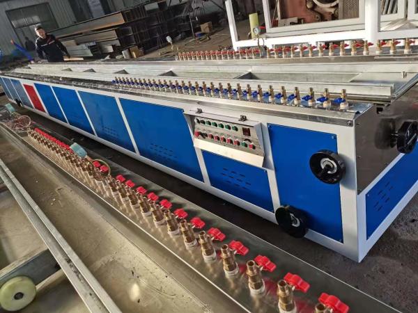 PVC Profile Extruder Machine , PVC WPC Plastic Profile Extrusion Machine With Twin Screw Extruder , Door Profile Machine