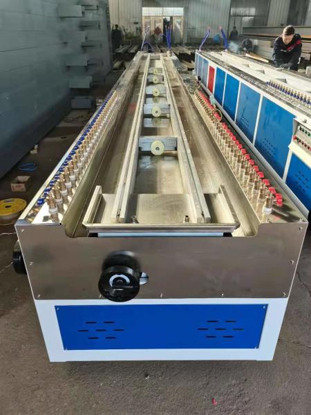 PVC Profile Extruder Machine , PVC WPC Plastic Profile Extrusion Machine With Twin Screw Extruder , Door Profile Machine