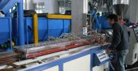 China Automatic PVC WPC PP PE Plastic Profile Extrusion Line 600mm Board Width for sale
