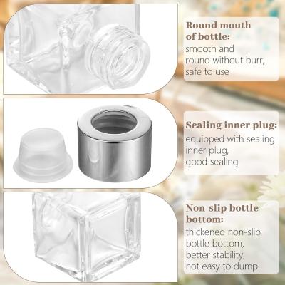 China Clear Crystal Glass Perfume Bottles Refillable 100ml Reed Diffuser Bottles for sale