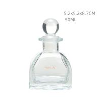 China Airtight Clear Glass Aroma Diffuser Bottle For Reed Diffuser Square Customized for sale