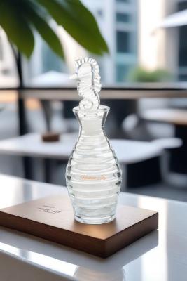 Cina Diffusore di profumi e profumi Bottiglia di vetro lusso 100ml Diffusore di vetro rotondo in vendita