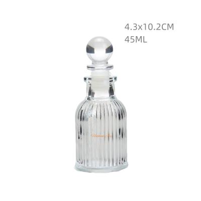 China Clear Glass Diffuser Bottles Recyclable 45ML Mini Glass Perfume Bottles for sale
