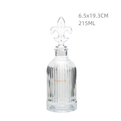 China Scent Reed Diffuser Jars 215ML Home Glass Bottle Essential Oil Diffuser for sale