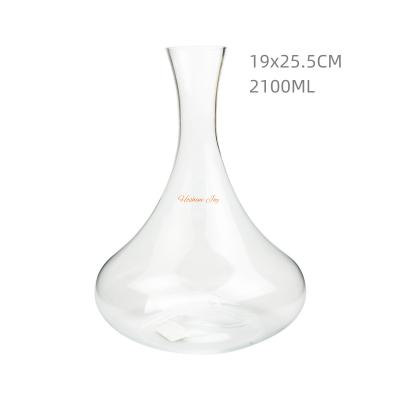 Cina Decanter da bicchiere di vino grande 2100 ml Decanter da bicchiere di vino di forma rotonda in vendita