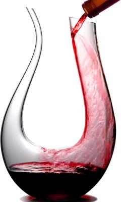 Cina Decanter di vino in vetro chiaro a forma di U, soffiato a mano, capacità 470 ml in vendita