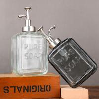 China Sturdy Glass Soap Dispenser Bottles for Long Lasting Performance for sale