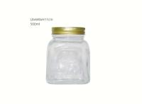 China 500ml Capacity Empty Glass Jars With Lids For Multi Purpose Storage Kitchen for sale