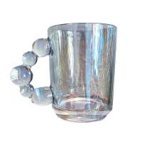 China 350ml Designed Glass Cup With Handle Reusable for sale
