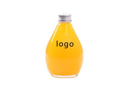 Cina 280ml ha glassato le bottiglie di vetro per il cappuccio di Juice Milk Tea Beverage Aluminum in vendita