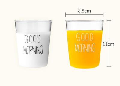 Cina tazza di vetro personale radura 400ml per l'acqua Juice Milk della prima colazione in vendita