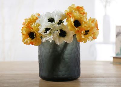 China Tamanho diversificado de Gray Decorative Glass Vases Clear estilo europeu à venda