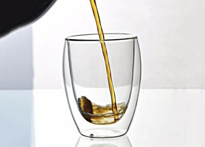 Cina Tazza di vetro personale doppia/servizio di vetro su ordine dell'OEM delle tazze in vendita