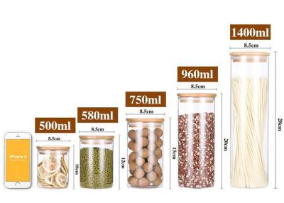 Cina 175ml 300ml ha sigillato il vetro borosilicato trasparente di vetro di colore dei barattoli in vendita