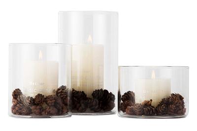 Cina Alti supporto di candela del cilindro del vetro borosilicato/Crystal Candle Holder in vendita