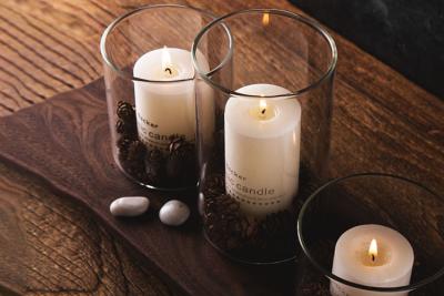 Cina Alti supporto di candela del cilindro del vetro borosilicato/Crystal Candle Holder in vendita