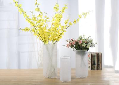 Cina Vaso Gray White Color Fashionable Appearance del vetro soffiato della mano in vendita