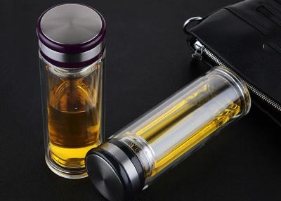 Китай Бутылки с водой двойной вычуры стены стеклянные для аттестации CE SGS чая продается