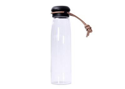 China botellas de consumición del agua del vidrio 600ml/botellas de agua de cristal amistosas de Eco en venta