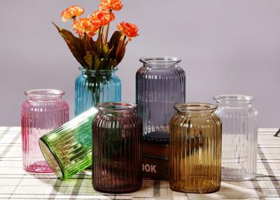 Cina Vasi di vetro decorativi di nozze/caratteristica elegante di vetro dei vasi di fiore in vendita