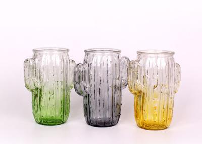 Cina Barattoli di vetro con tappo a vite per servizio del ODM di forma del cactus delle decorazioni del partito in vendita