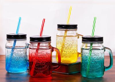Cina amichevole eco- del coperchio del metallo di 480ml Juice Empty Glass Containers Screw in vendita