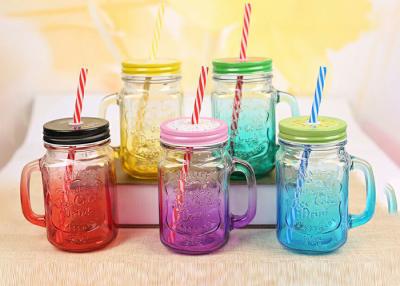 Cina amichevole eco- del coperchio del metallo di 480ml Juice Empty Glass Containers Screw in vendita