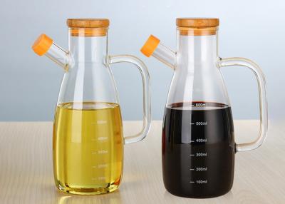 Cina Alto vetro borosilicato Olive Oil Bottle, Olive Oil Bottle Holder in vendita