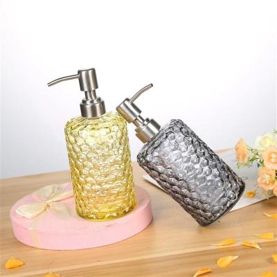 Cina Bottiglie di vetro riciclabili dello sciampo/bottiglia di vetro liquida sapone del cilindro 500ml in vendita