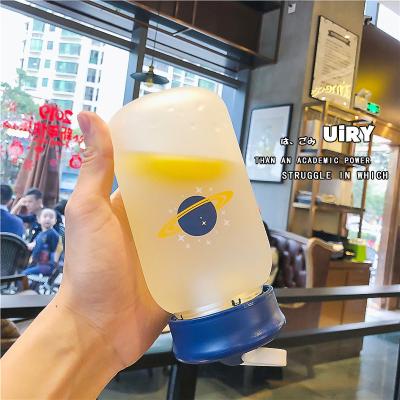 China 15oz los adultos Matte Unbreakable Glass Water Bottle 460ml modificaron el logotipo para requisitos particulares en venta