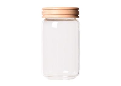 中国 木製のふた450ml 750ml 1550mlの食品容器が付いている注文のSealableガラス瓶 販売のため