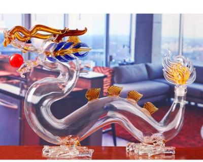 Cina Alte bottiglie di vino di vetro vuote del borosilicato 1000ml con il tappo smerigliato in vendita