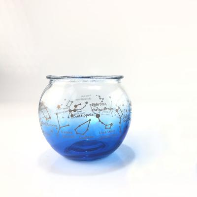 Cina Barattoli di vetro vuoti della costellazione della candela rotonda dello zodiaco per la decorazione domestica del partito in vendita