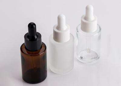 Cina Amber Serum Glass Essential Oil chiaramente glassata imbottiglia la bottiglia del contagoccia 30ml in vendita