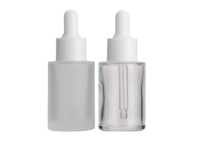 Cina Amber Serum Glass Essential Oil chiaramente glassata imbottiglia la bottiglia del contagoccia 30ml in vendita
