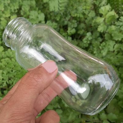 Cina Capacità vuota di Juice Bottles 200ml del vetro trasparente del commestibile con la copertura di alluminio in vendita