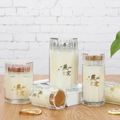 Cina Alto grado Honey Jars Clear Color With di vetro esagonale Eco amichevole in vendita