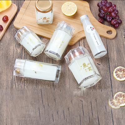 Cina Alto grado Honey Jars Clear Color With di vetro esagonale Eco amichevole in vendita