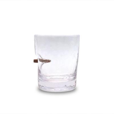Cina tazza di vetro personale whiskey della pallottola dell'intarsio 260ml per bere di Antivari delle stoviglie in vendita