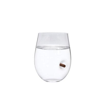 Cina tazza di vetro personale whiskey della pallottola dell'intarsio 260ml per bere di Antivari delle stoviglie in vendita